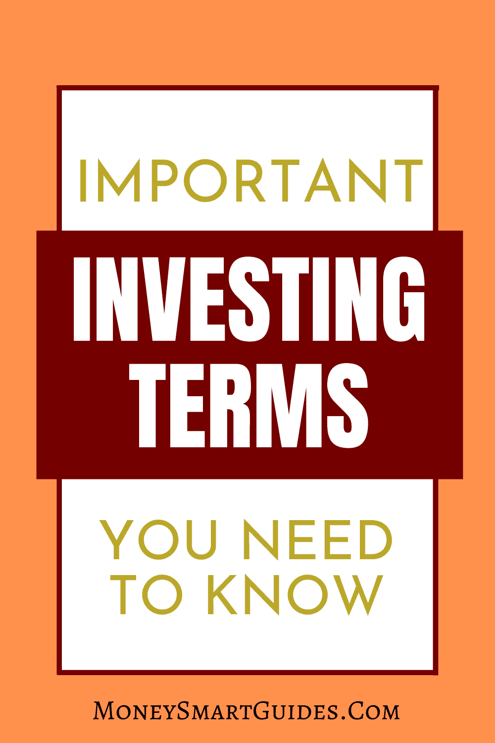Common Investment Terms You Need To Know - Money Smart Guides